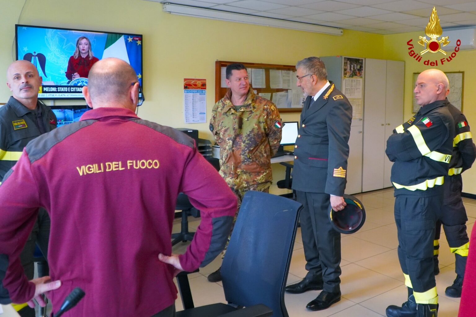 Il Colonnello Tognon in visita al Comando dei Vigili del Fuoco di Avellino Il Colonnello Tognon in visita al Comando dei Vigili del Fuoco di Avellino