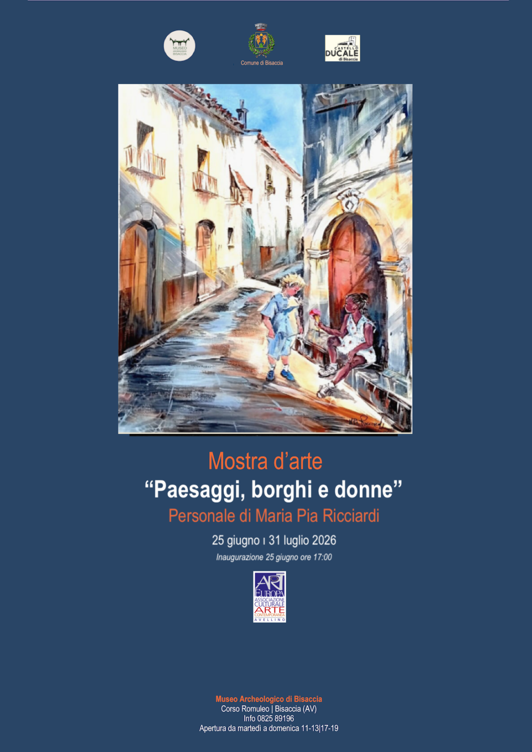 Al Castello Ducale di Bisaccia la pittura di Maria Pia Ricciardi